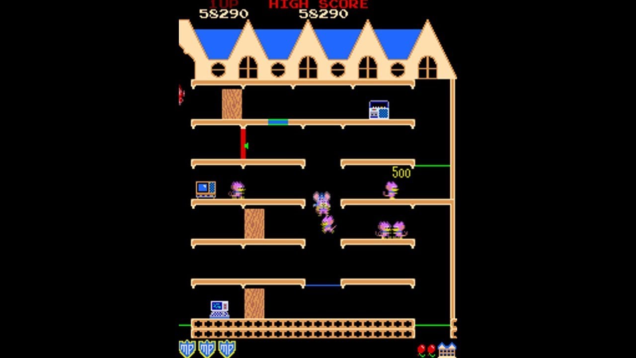 Mappy [Arcade Longplay] (1983) Namco {Japan}