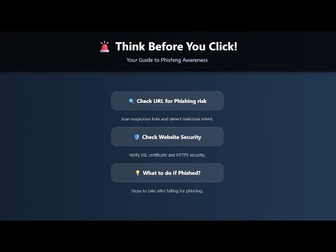 AI-Powered Phishing Detection Website | Django Project Demo with VirusTotal API
