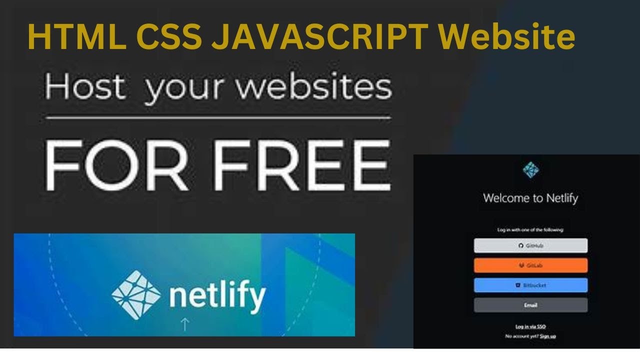 Host Website   on Netlify for Free Website Deploy