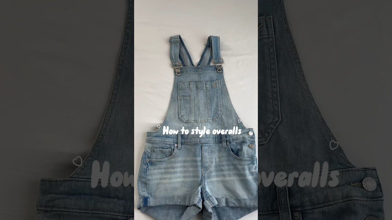 How to style overalls 🤍#summeroutfits #outfitideas #ootd #outfitinspo #howtostyle