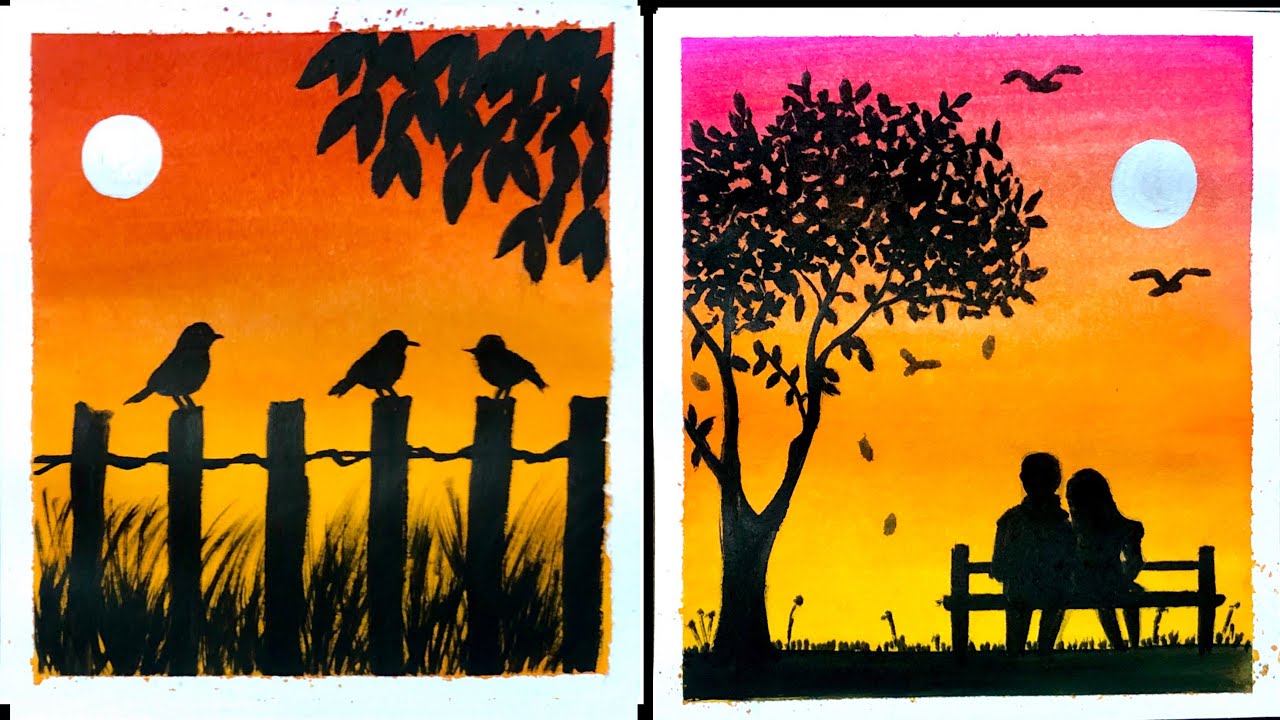 3 Easy Painting Ideas for Beginners | Poster Colour Painting Ideas | Simple Painting Ideas