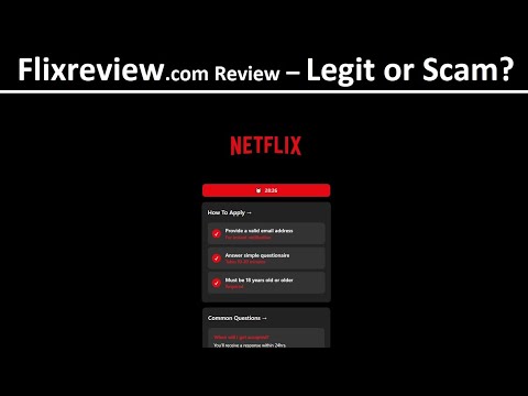 Flixreview.com Netflix Job Review - Is Flixreview Legit or Scam?