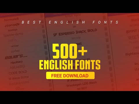 500+ English Fonts Pack / English Fonts free download // #design_corner