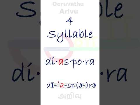 Diaspora meaning in Tamil | Vocabulary | ooruvathu arivu