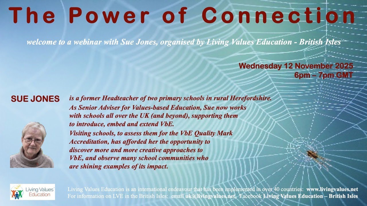 LVE 'The power of connection' with Speaker Sue Jones - November 25 webinar