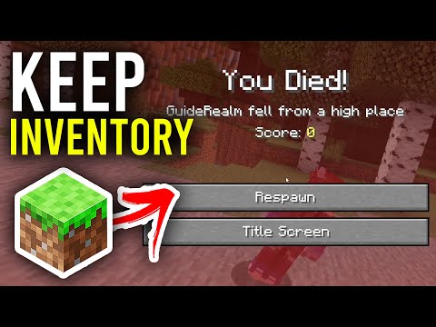 How To Keep Inventory On Minecraft - Java & Bedrock