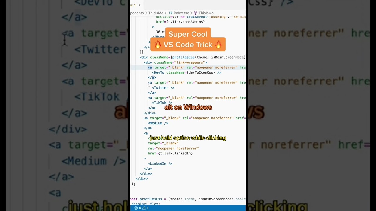 Cool VS Code Trick 🔥 #javascript #webdevelopment #javascriptwizz #programming #softwareengineer