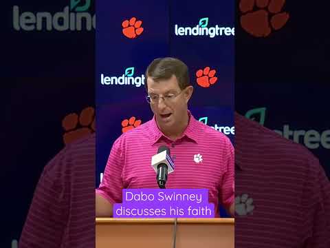 Clemson’s Dabo Swinney discusses his faith.