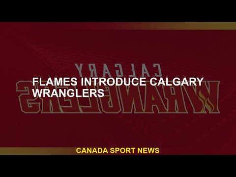 The flames present Calgary Wranglers