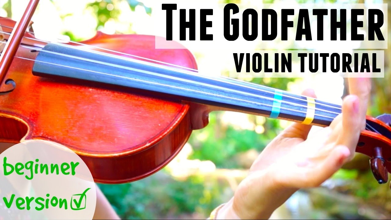 The Godfather (how to play) | Easy Beginner Version - Violin tutorial