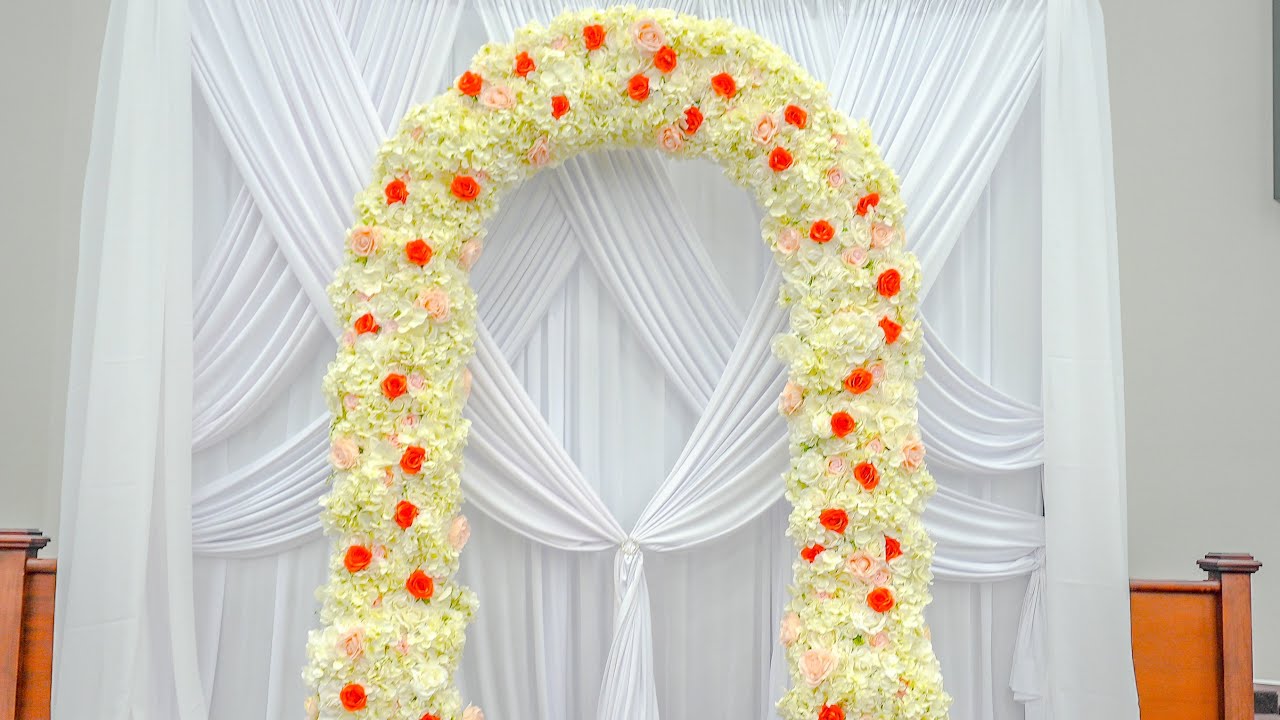 DIY Quick and Easy Wedding Backdrop for Beginners