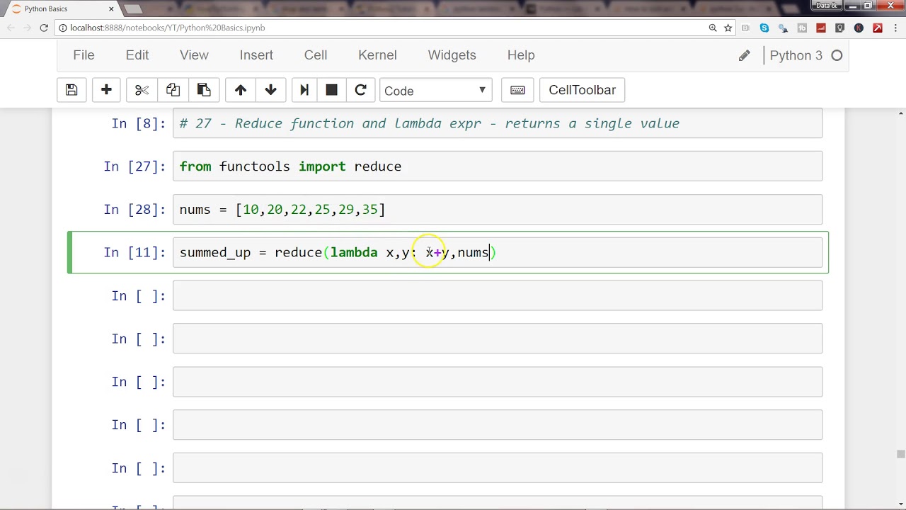 Python 3 Programming Tutorial | #5 Python lambda function with Reduce function