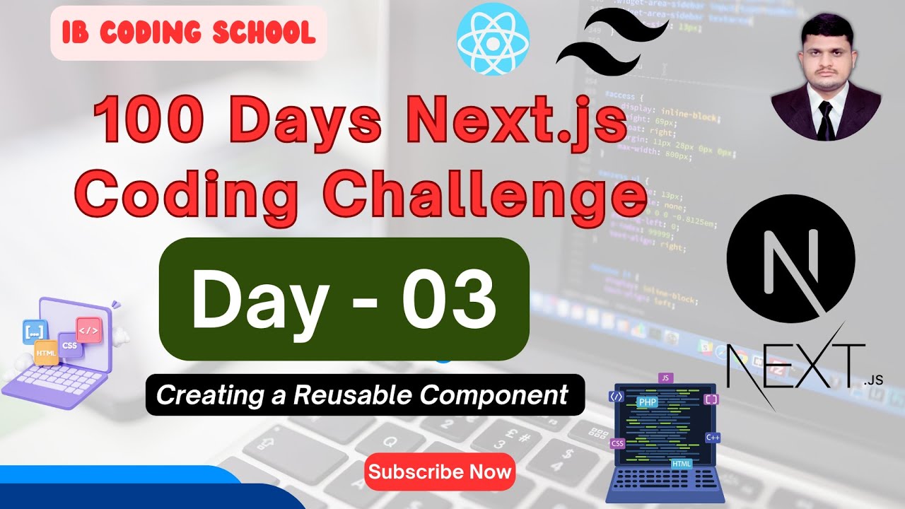Day 03 | 100 Days of Next.js Coding Challenge #nextjs #reactjs #webdevelopment #tailwindcss #coding