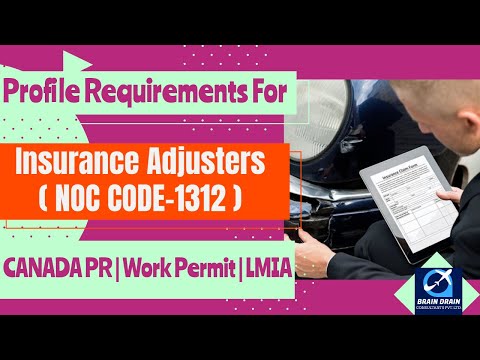 Insurance Claim Examiners - Profile Description for Canada Work permit, LMIA and PR | NOC CODE 1312