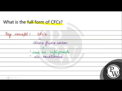 What is the full form of CFCs? P