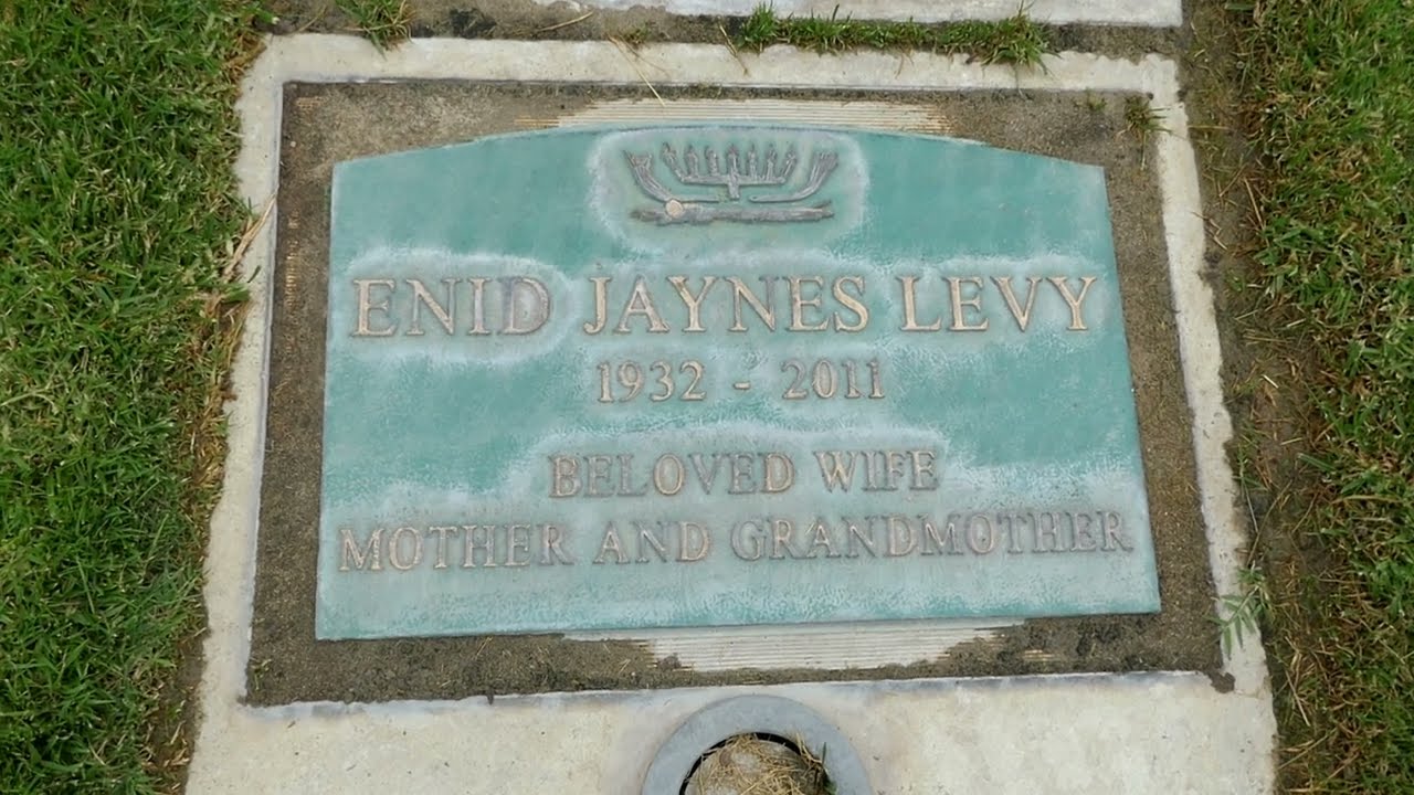 Jules Levy & Enid Jaynes Grave Hillside Memorial Park Culver City LA California USA May 18, 2023