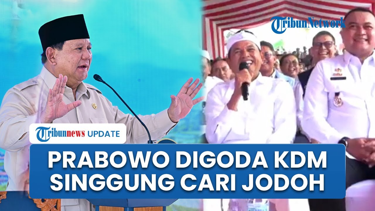 Reaksi Prabowo Digoda Dedi Mulyadi soal Susah Cari Jodoh di Depan Titiek Soeharto: Awas Kamu ...