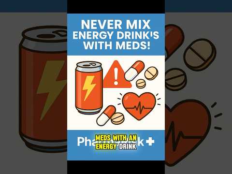 Why You Should NEVER Mix Energy Drinks with Meds 💊⚡ #pharmarisk #science #pharmawarriors