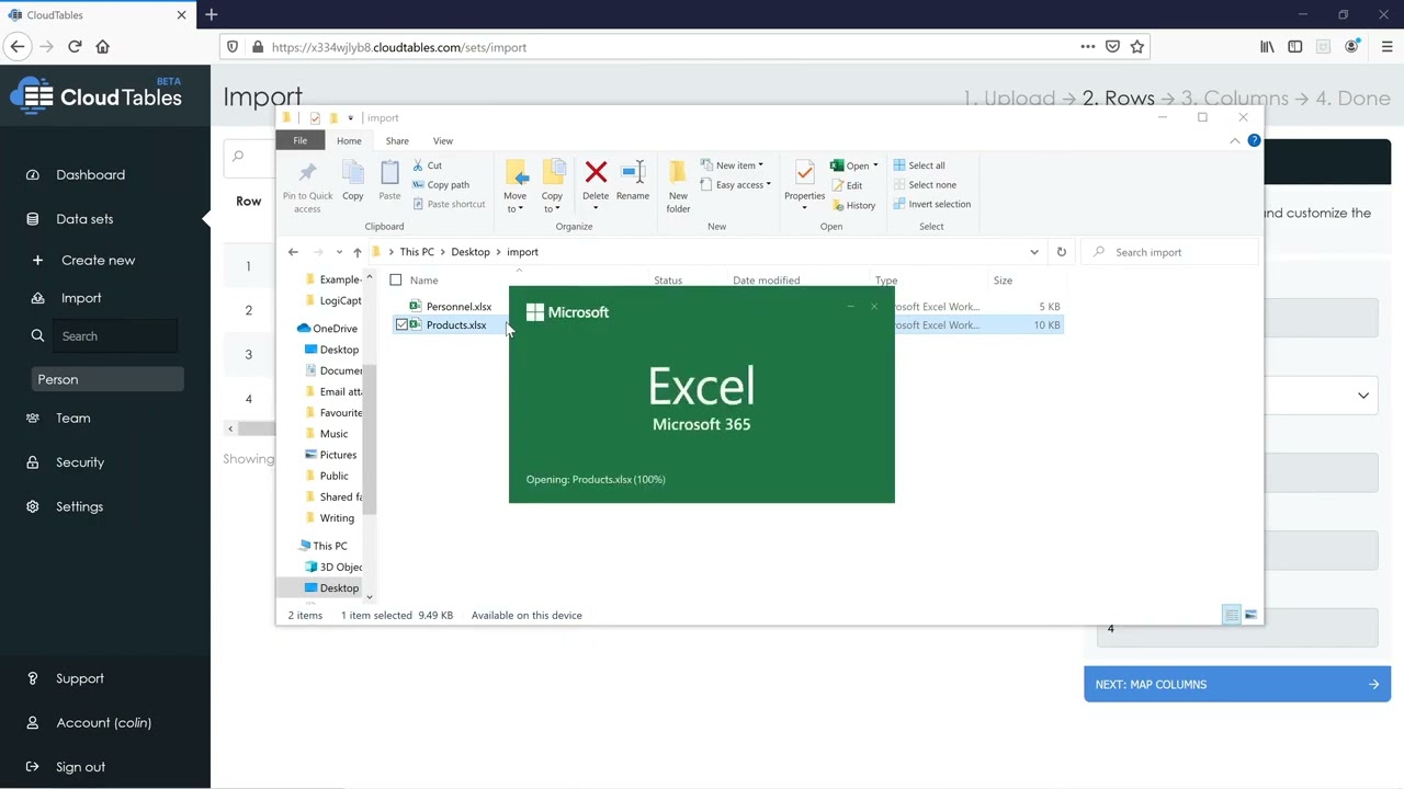 Importing Data into your CloudTable