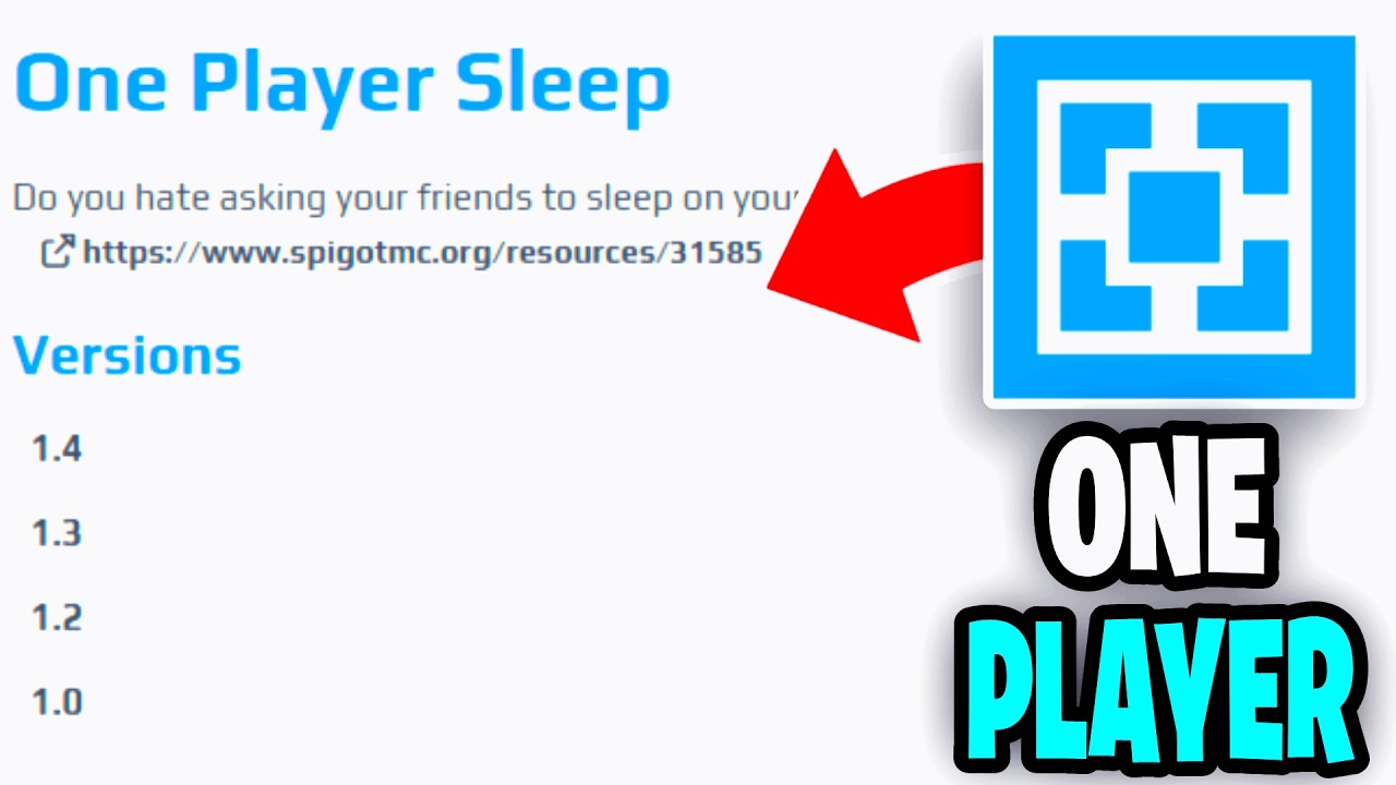 How To Download One Player Sleep Plugin Aternos! - Tutorial