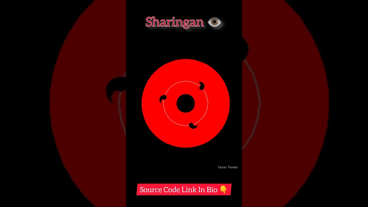 Sharingan Python Code | Python Animation Tutorial | Animation In Python Code