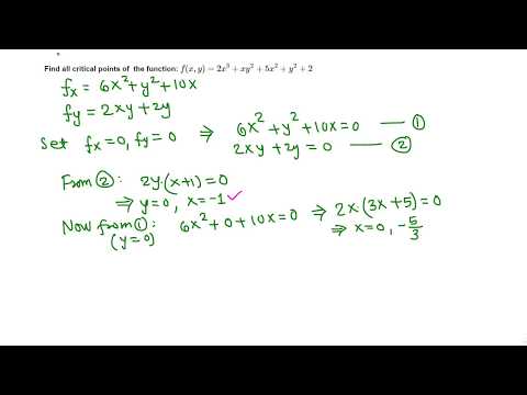 Calc III: Finding critical points of a function