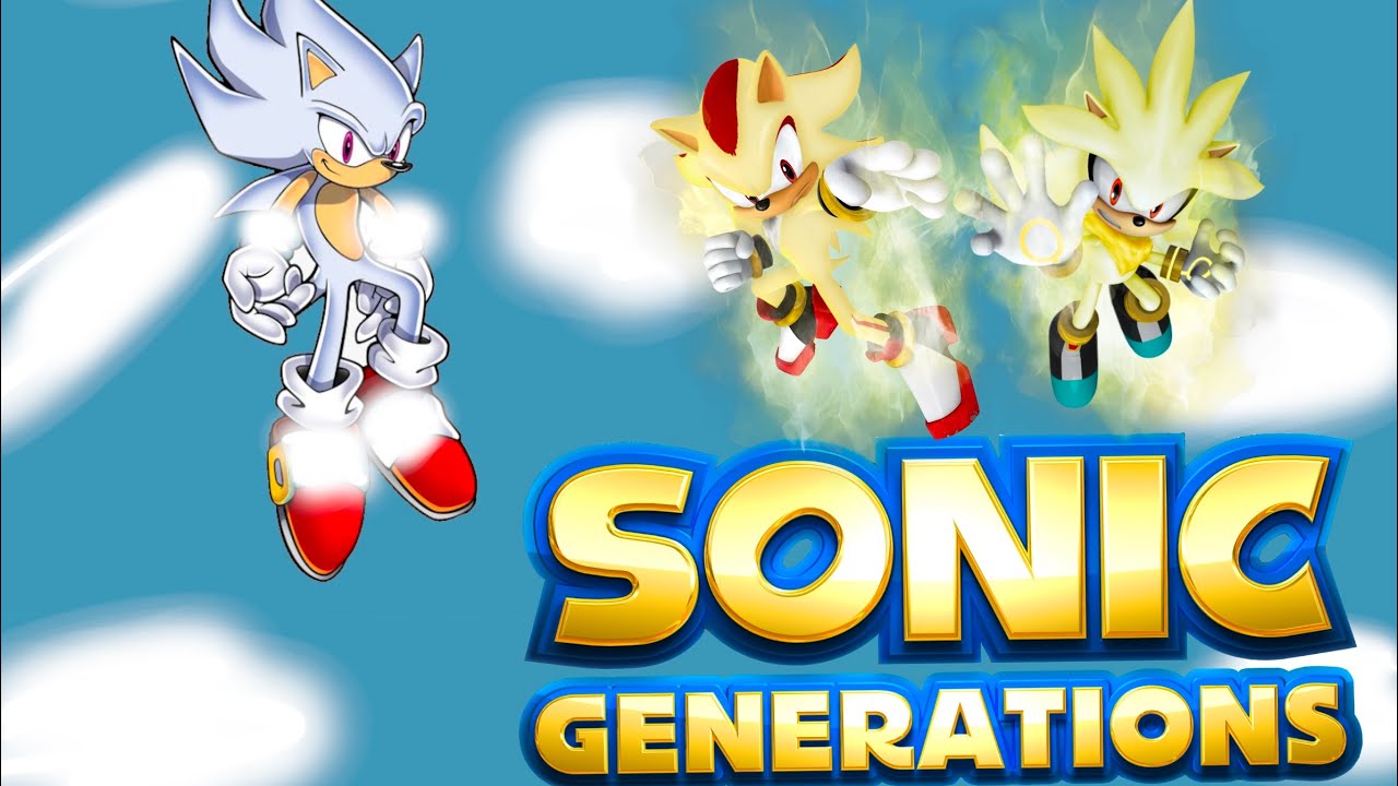 Sonic Generations   Hyper Sonic VS Super Shadow and Super Silver