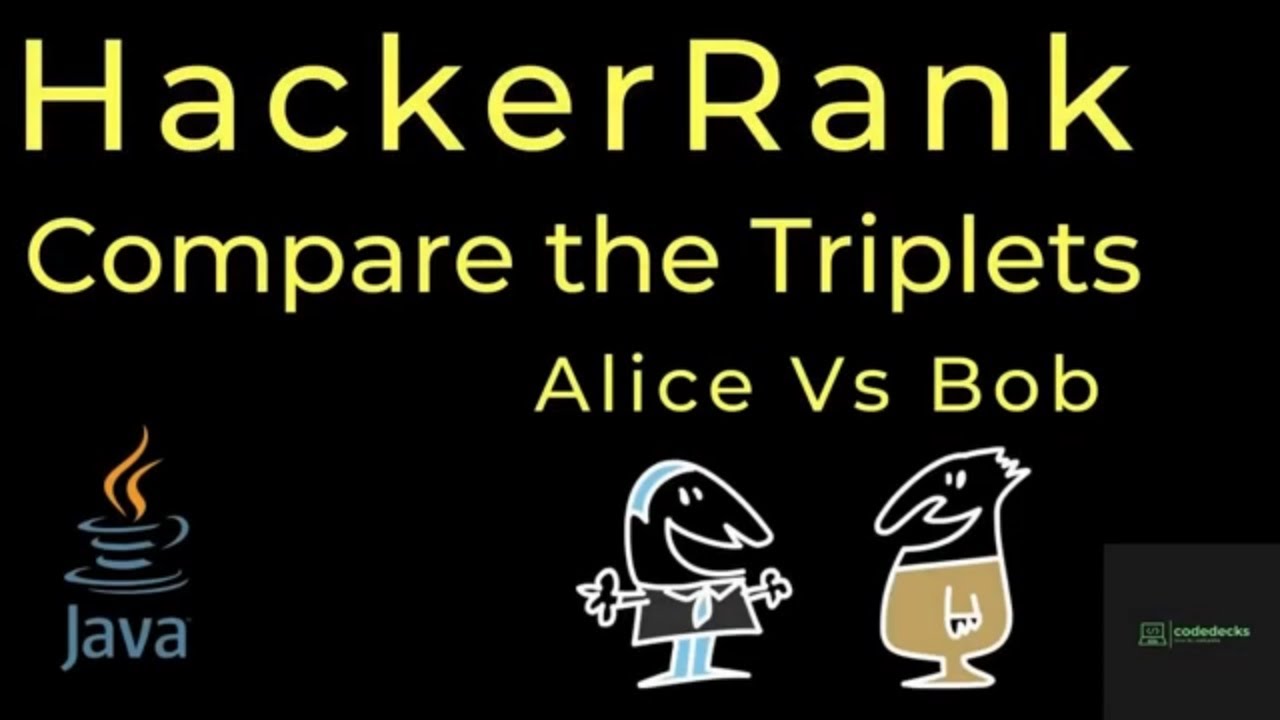 Compare the triplets HackerRank solution in java [Simple Approach] codedecks