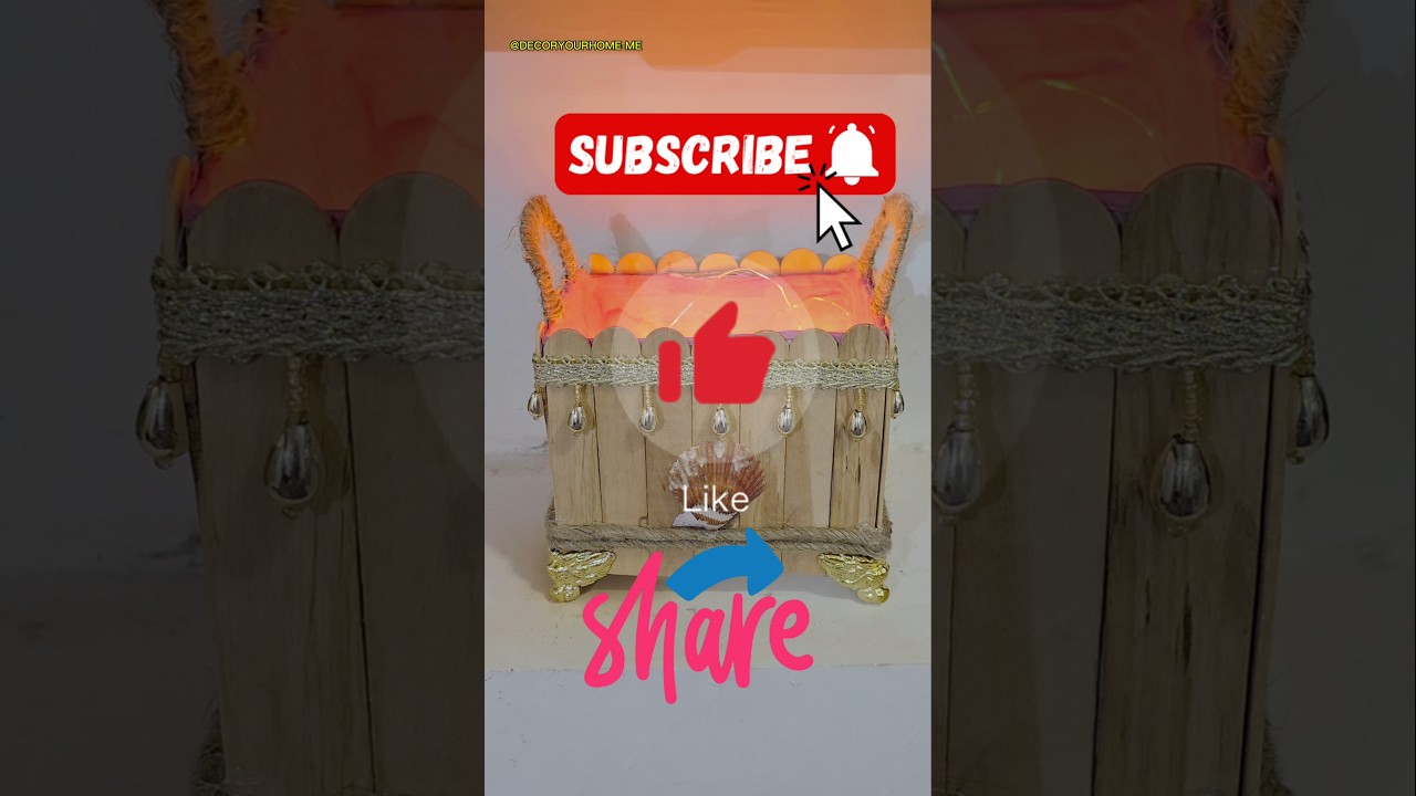 RECYCLE/DECOR POT/JEWELLERY POT/DIY DECOR CRAFT/HOME DECORATION IDEAS/POT MAKING /RECYCLING CARBOARD