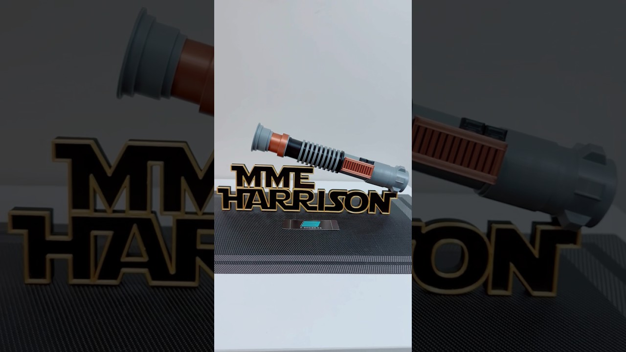Custom #StarWars inspired name plate worth a matching Light Saber! #3dprinting #etsy #design #3dart