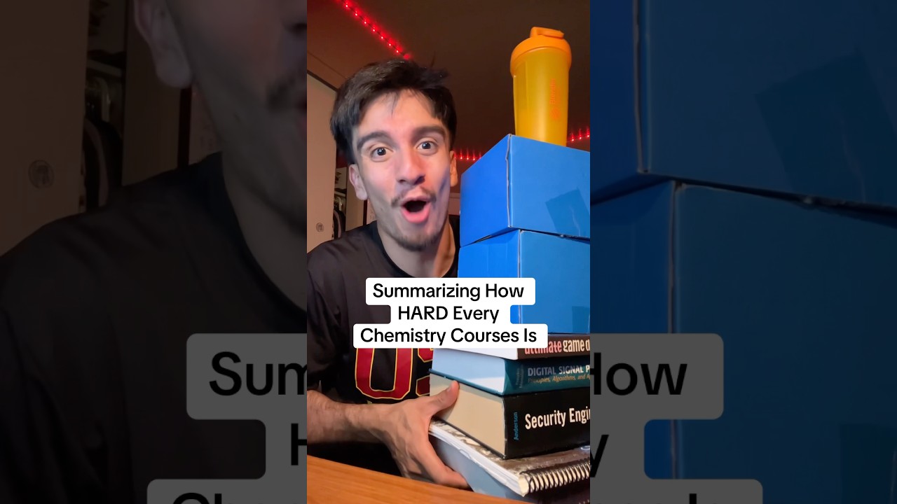 How HARD Every Chemistry Course Is