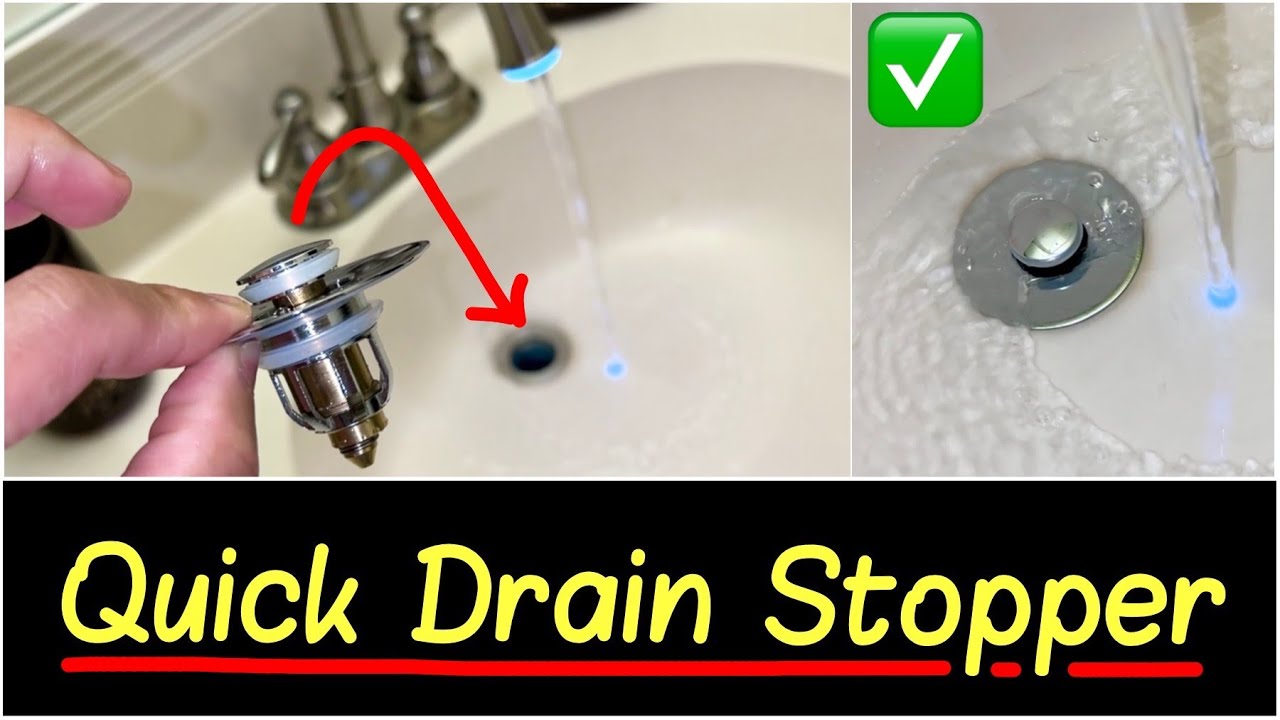 ✅Best Drain Sink Stopper Replacement | Cheap Easy Solution to a Broken or Lost Drain Stopper