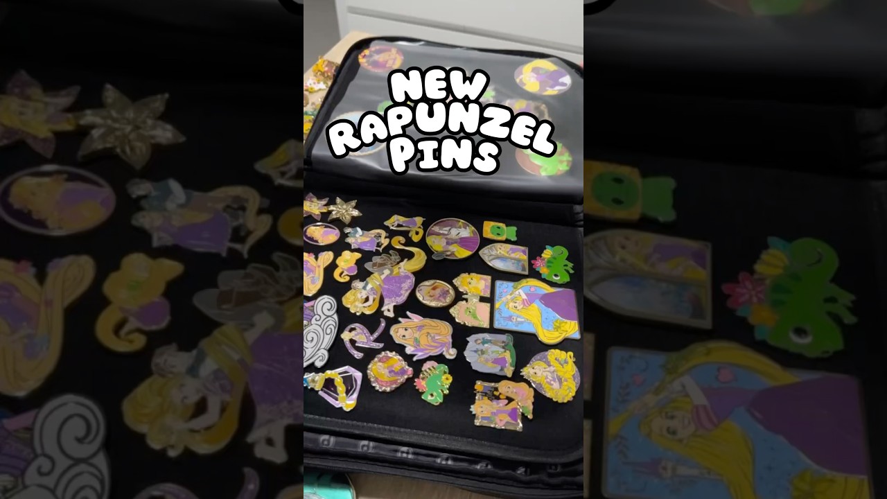 Adding ✨NEW✨ Rapunzel Pins to my Pin Collection | #disneypintrading #disneypincollection #tangled