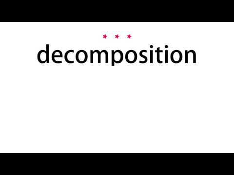 How to pronounce decomposition - Vocab Today