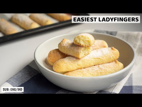 EASIEST HOMEMADE LADY FINGER RECIPE | LADYFINGERS (SAVOIARDI)