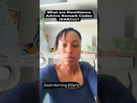 Remark Codes for Remittance Advice and Electronic Remittance Advice