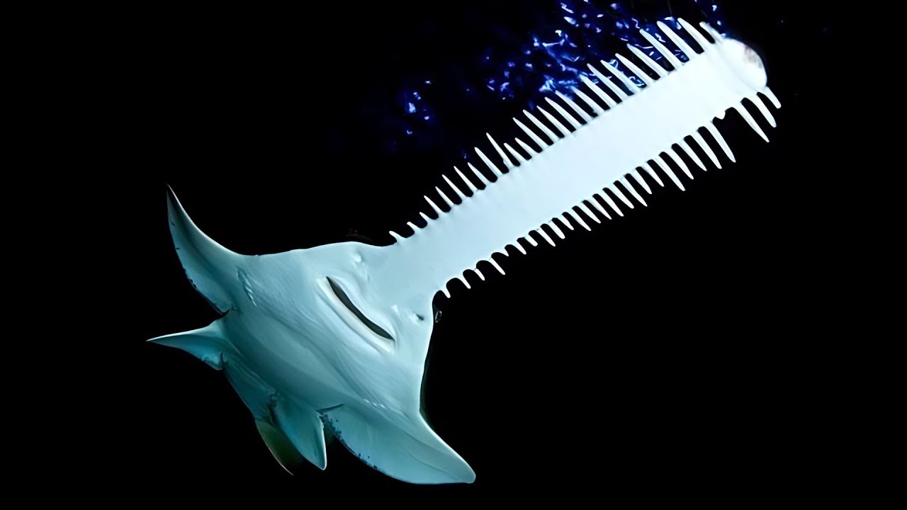 Largetooth Sawfish 🦈 This Fish has a SAW!