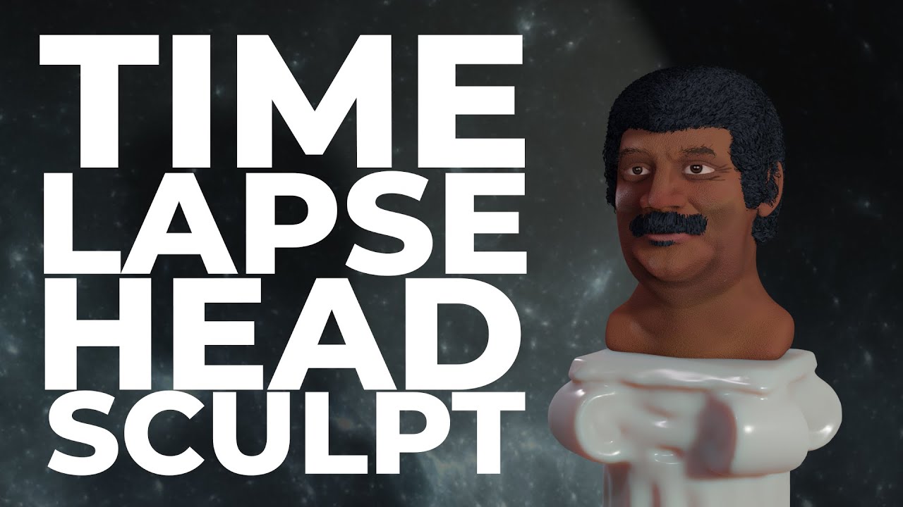 Neil DeGrasse Tyson - Timelapse Head Sculpt