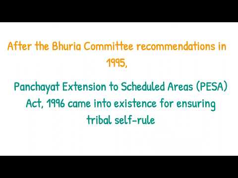 Panchayat Extension to Scheduled Areas Act, 1996