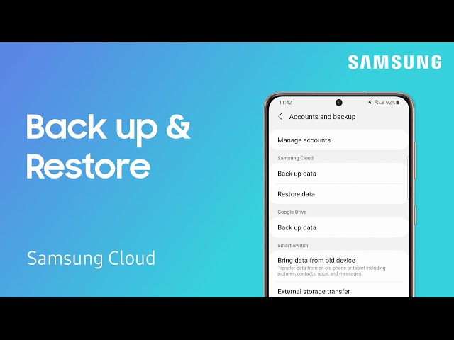 How to create backup on Samsung Android phones