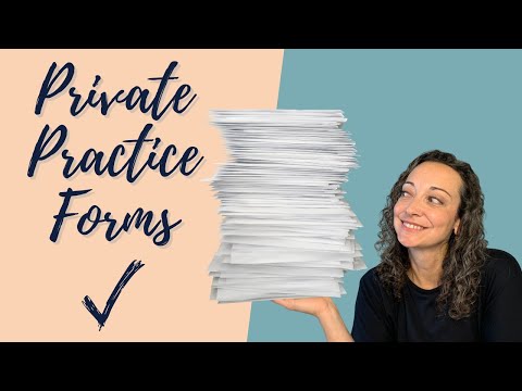 Psychotherapy Forms for Private Practice