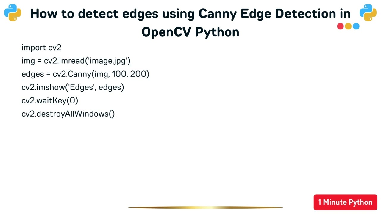 How to detect edges using Canny Edge Detection in OpenCV Python