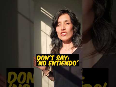 5 ways to say “I don’t understand” in Spanish #learningspanish #hablaespanol #speakspanish