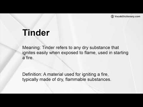 Tinder Meaning