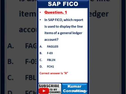 SAP S/4 HANA FI Exam Questions // SAP FICO Certification Question #sapfico #sap