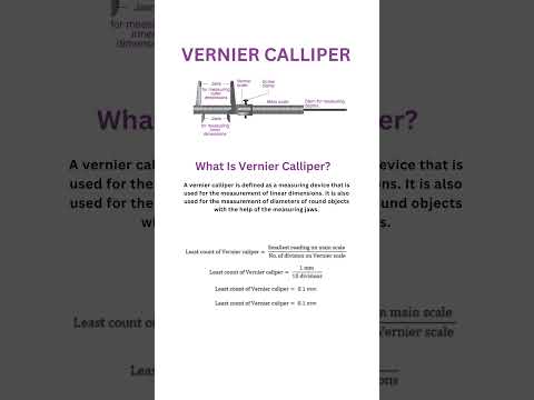 What Is Vernier Calliper?