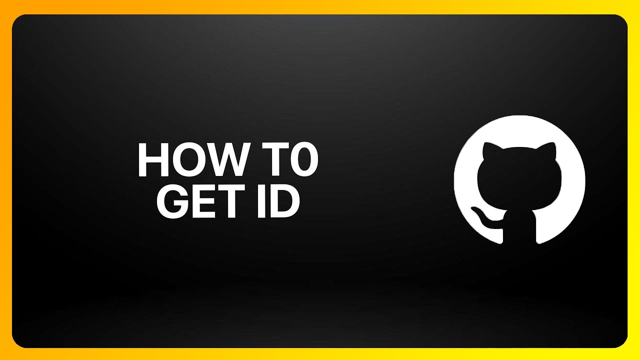 How To Get GitHub Id Tutorial