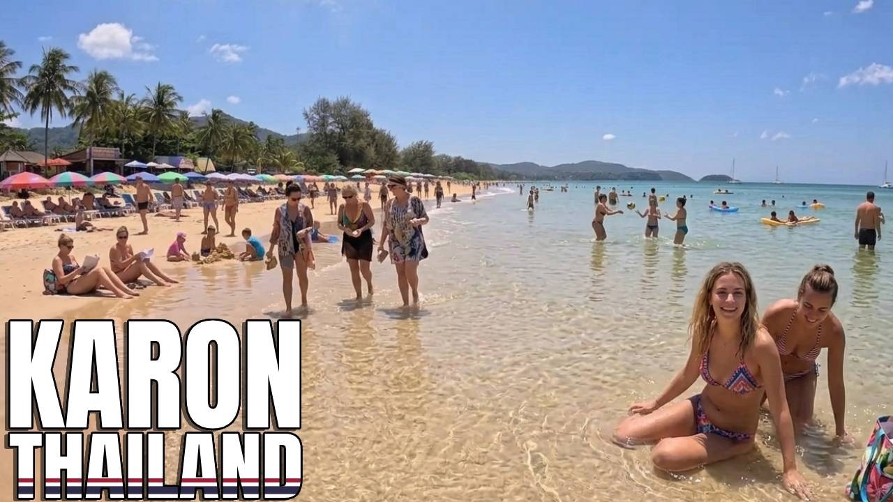 Karon Beach Timelapse 🌊 | Relaxing Sand, Waves & Ocean Views in Phuket Thailand (4K)
