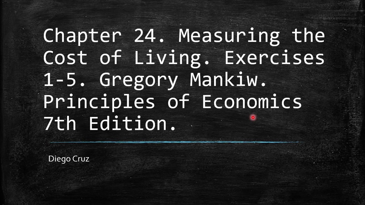 Chapter 24  Exercises 1-5. Measuring the Cost of Living.