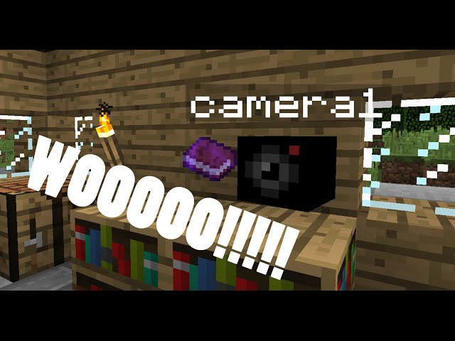 security camera in vanilla - survival/creative Minecraft Map